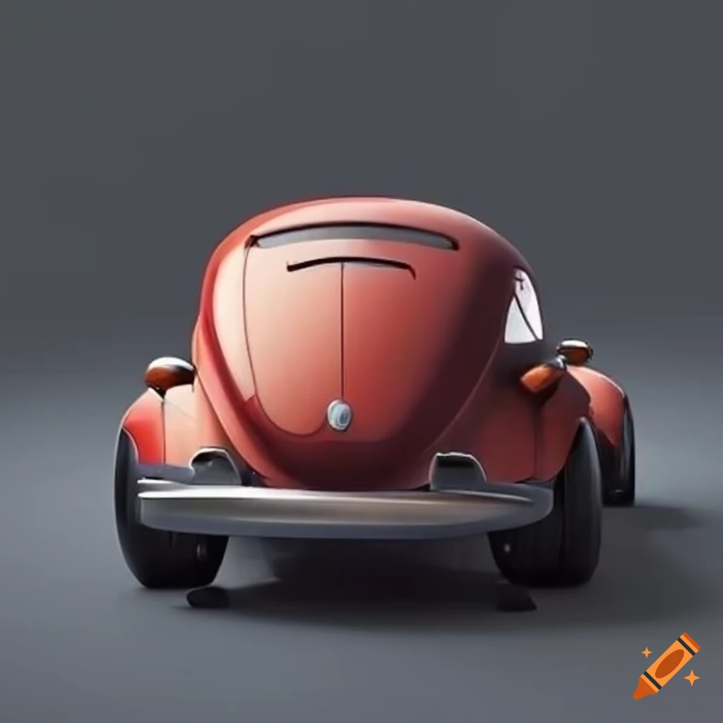 Car design inspired by a bug on Craiyon