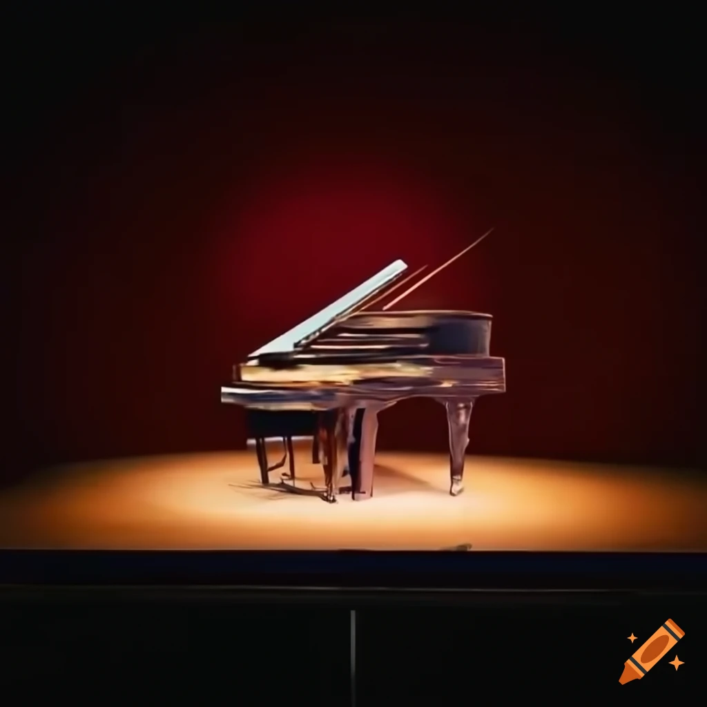 Closing Remarks ext{結語} poster for piano recital recording on Craiyon