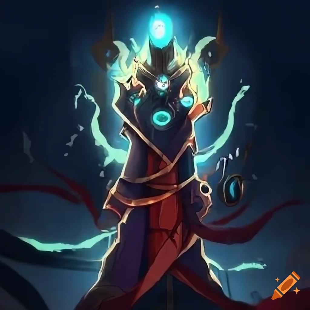 Robot mage with fire abilities in anime style art on Craiyon