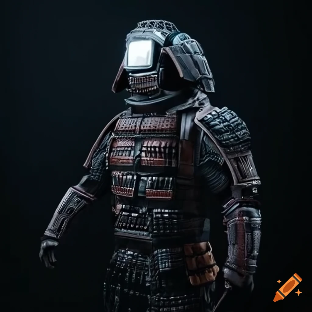 Hyperrealistic samurai space suit on Craiyon