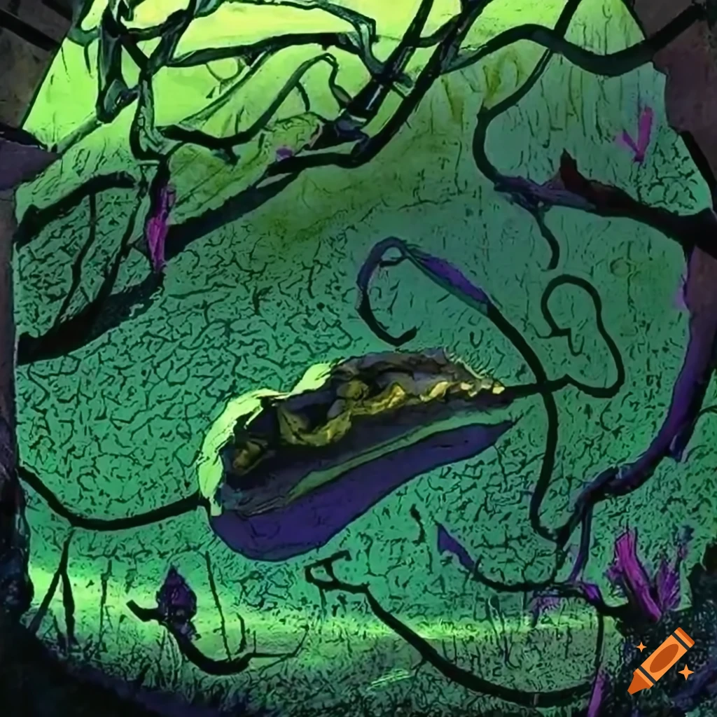 Adventurer captured by otherworldly leathery pod creature in a ...