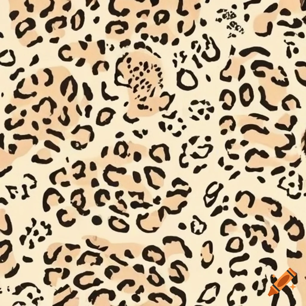 Leopard print wallpaper pattern on Craiyon