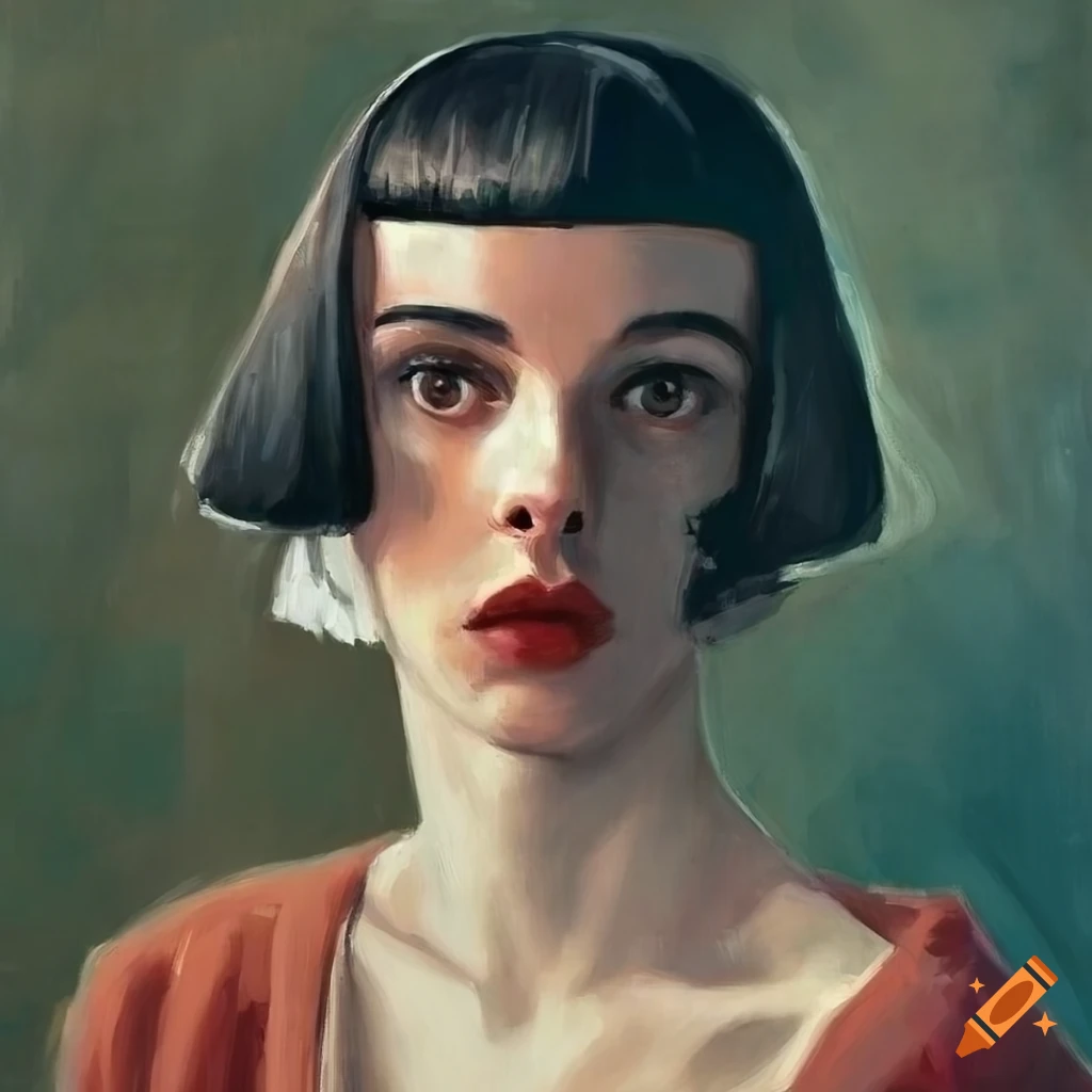 Painting of mathilda by balthus on Craiyon