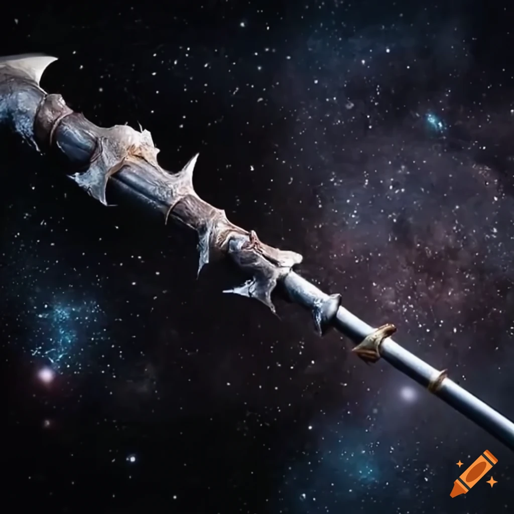 Mythological weapon, spear of mass destruction on Craiyon