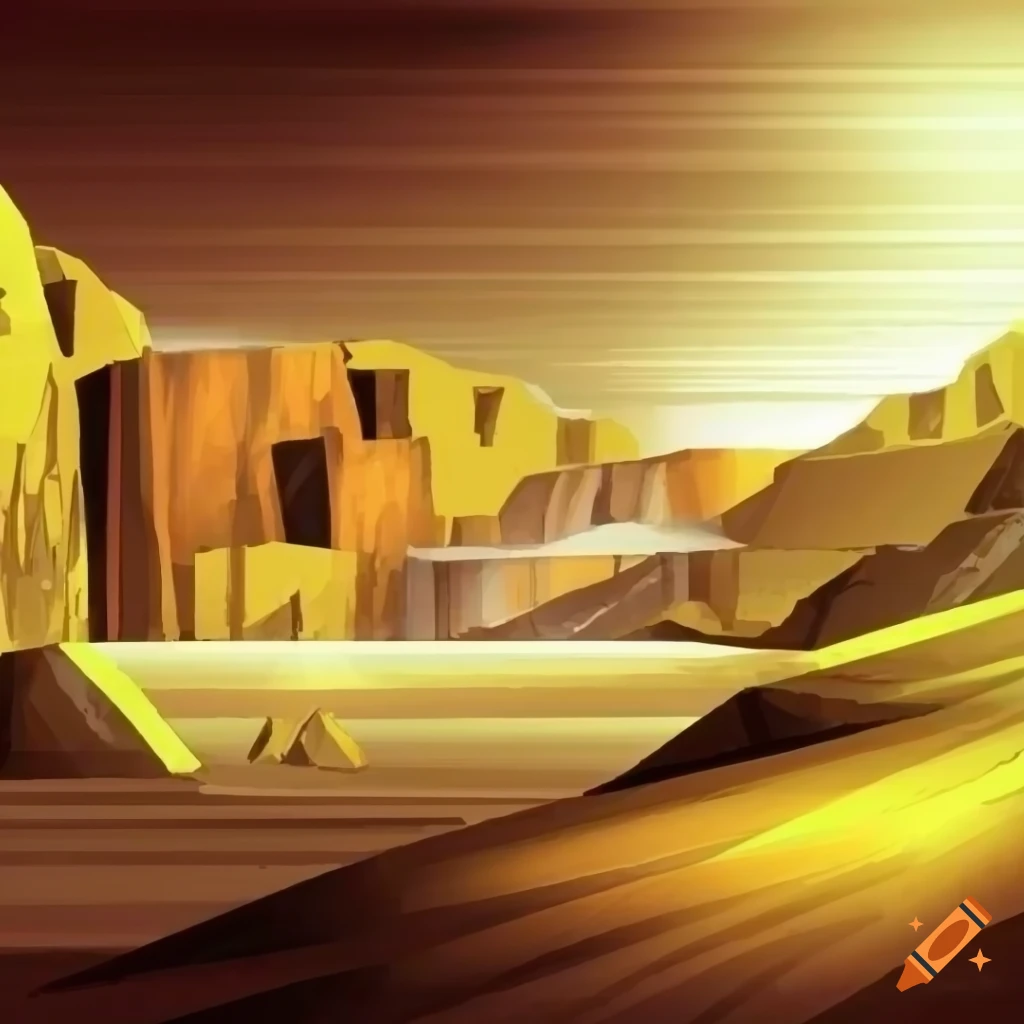 Modern drawing of a quarry on Craiyon