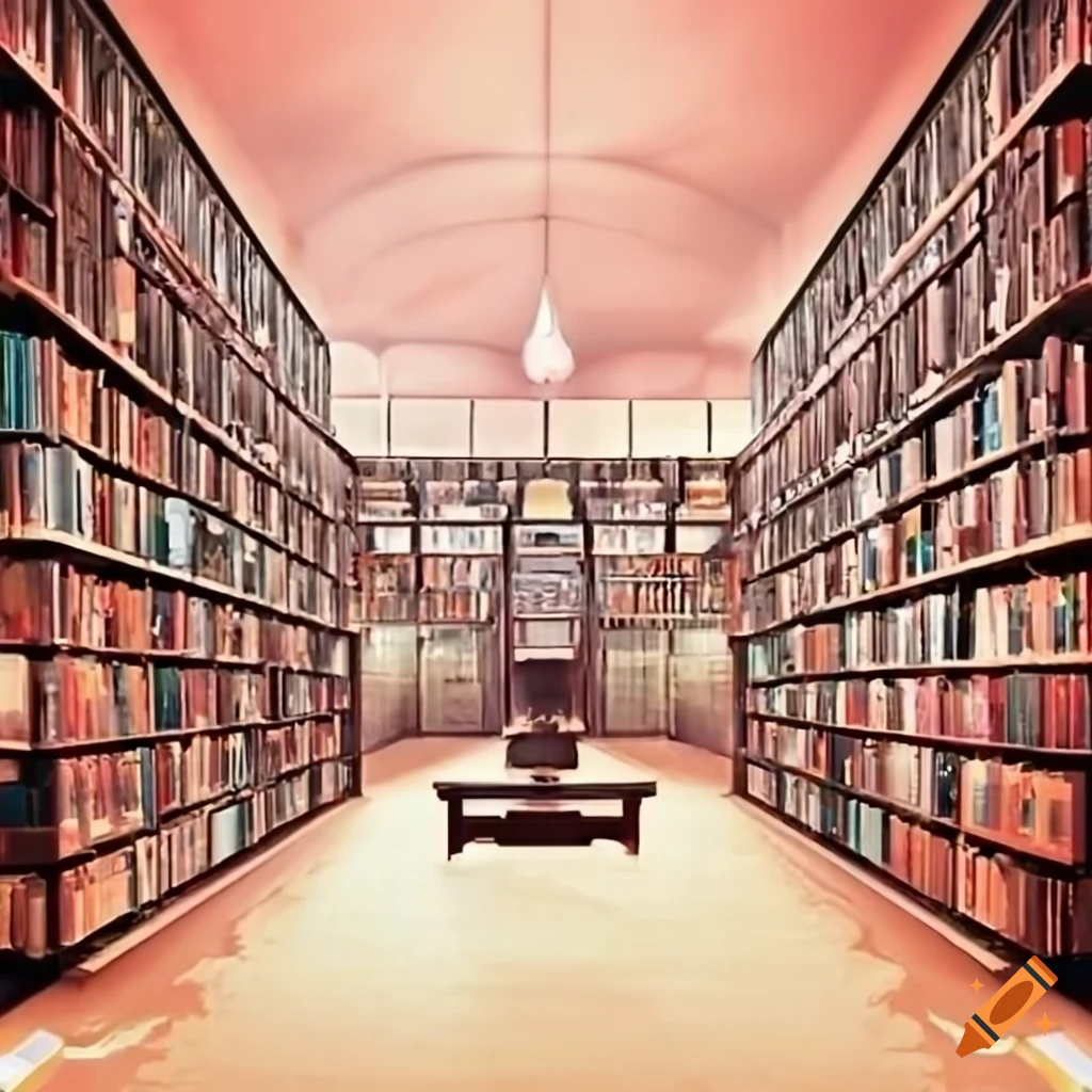 Modern library interior on Craiyon