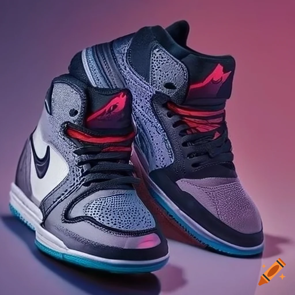 Nike Jordan shoes inspired by wolf design on Craiyon