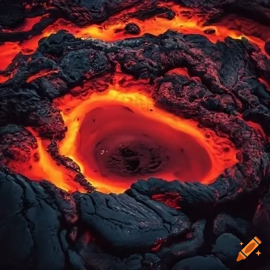 Lava pool on Craiyon