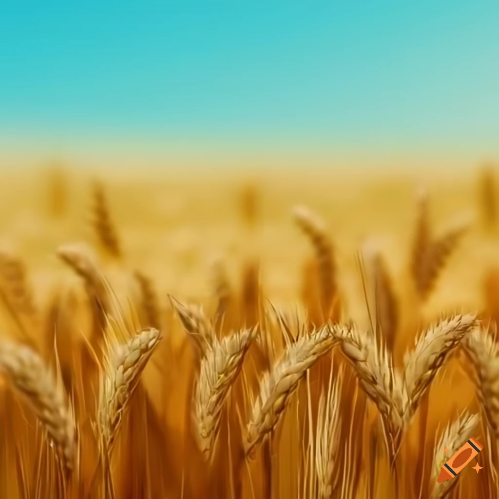 Realistic wheat field background on Craiyon