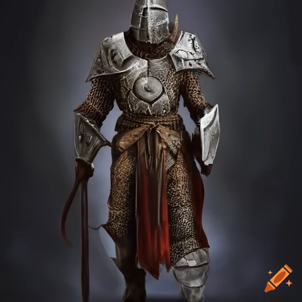 Stone mace knight on Craiyon