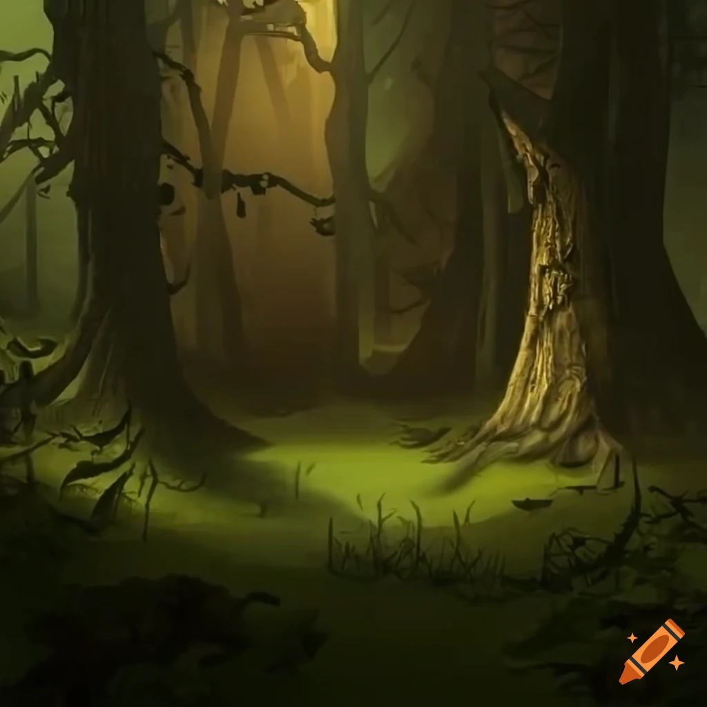 Forest scene for rpg on Craiyon