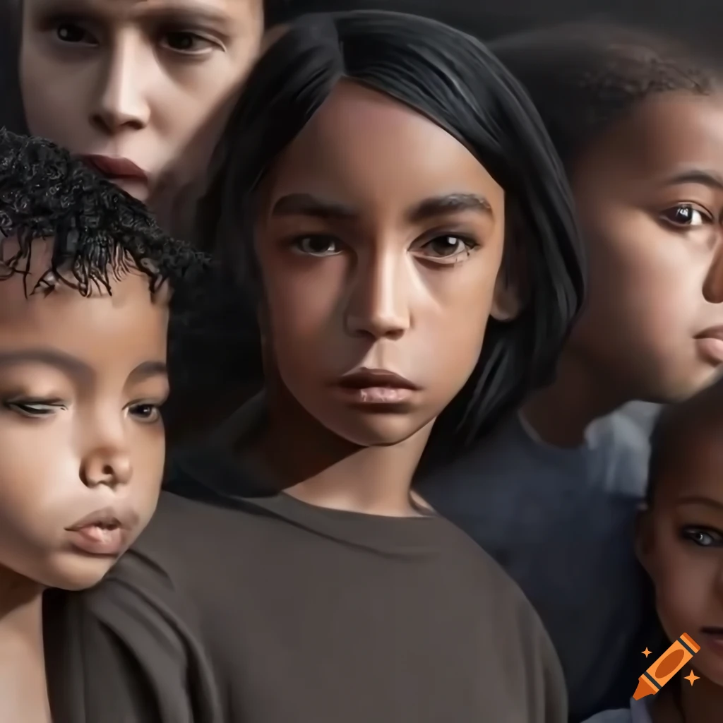 Realistic photo of a diverse crowd in a neighborhood street on Craiyon