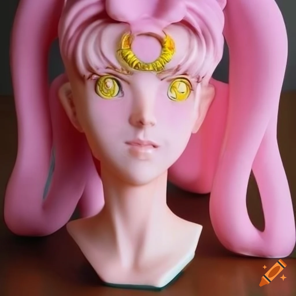 Pastel roman bust of sailor moon on Craiyon