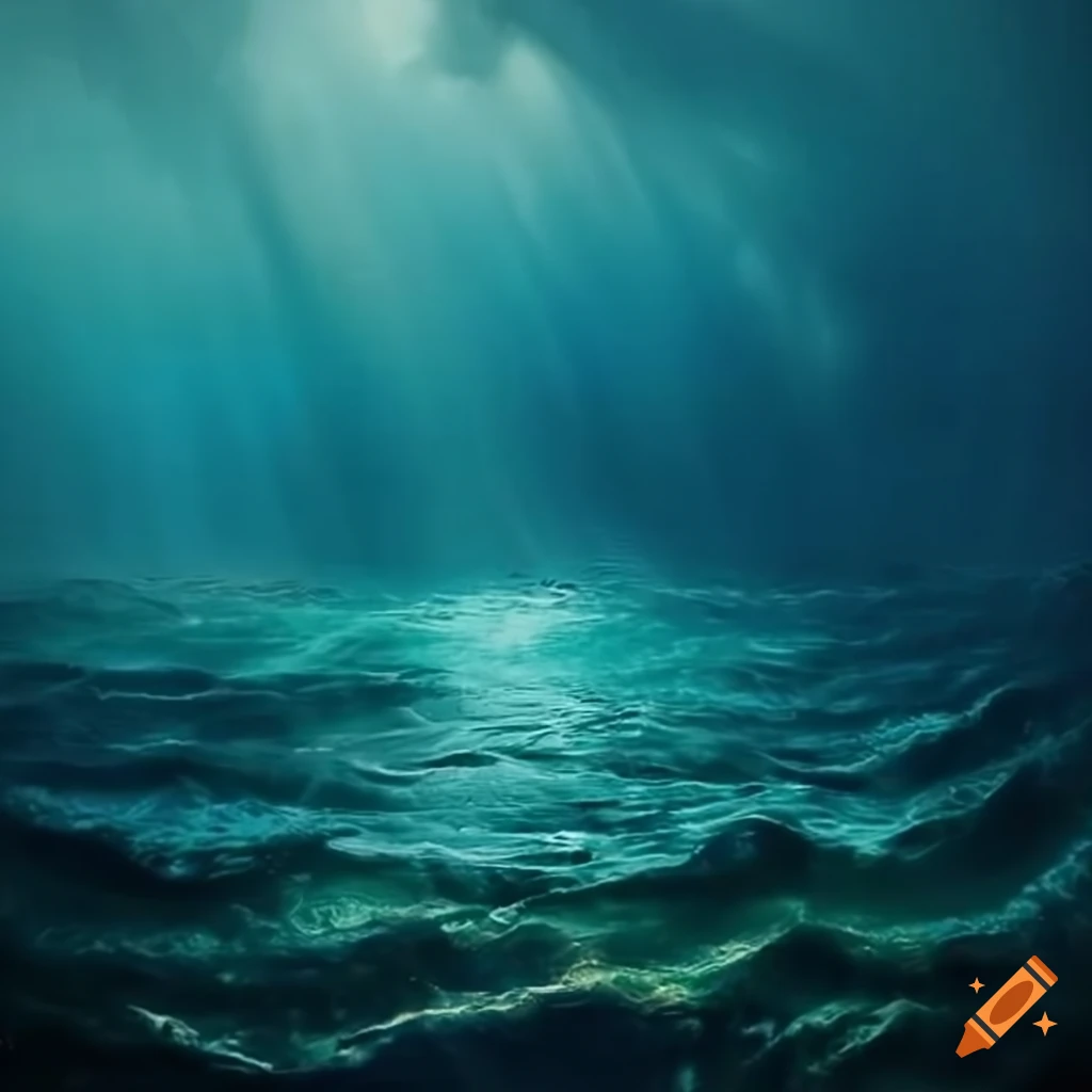 Tempestuous sea on Craiyon