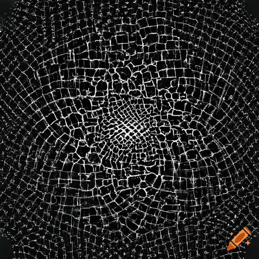 Black and white data visualization of a linear regression algorithm on ...