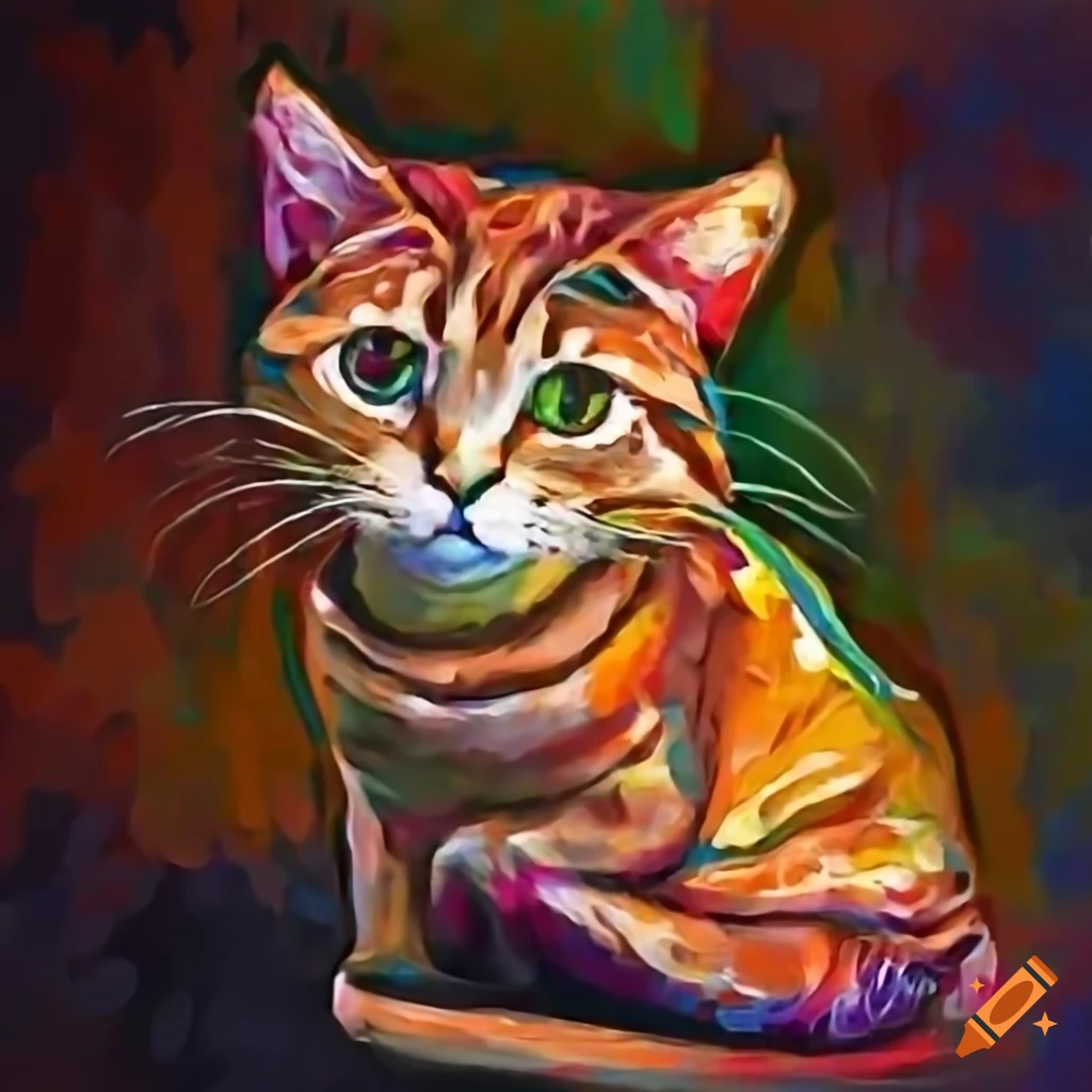 Une chatte on Craiyon