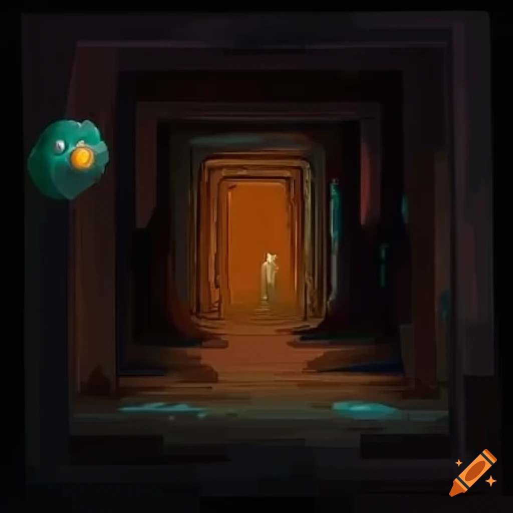 Maze game splash art on Craiyon