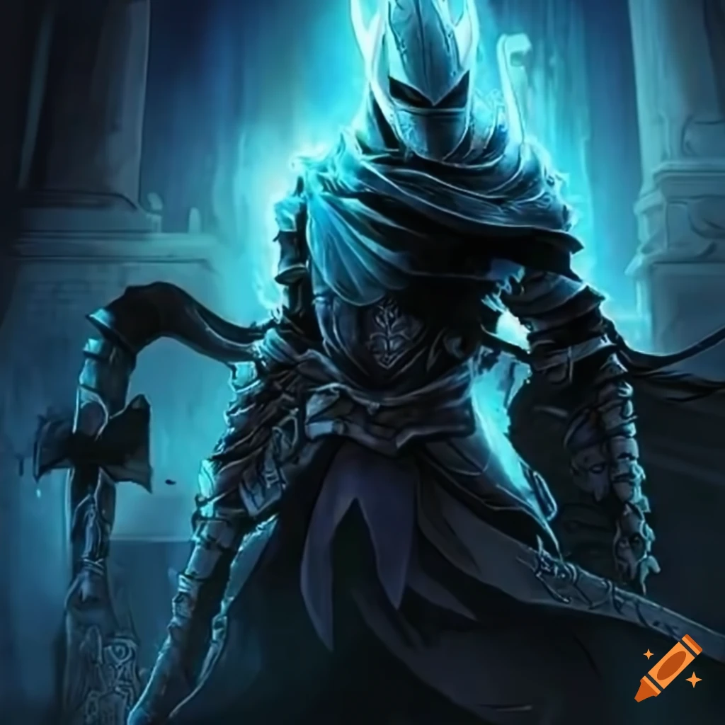 Ghost knight battle on Craiyon