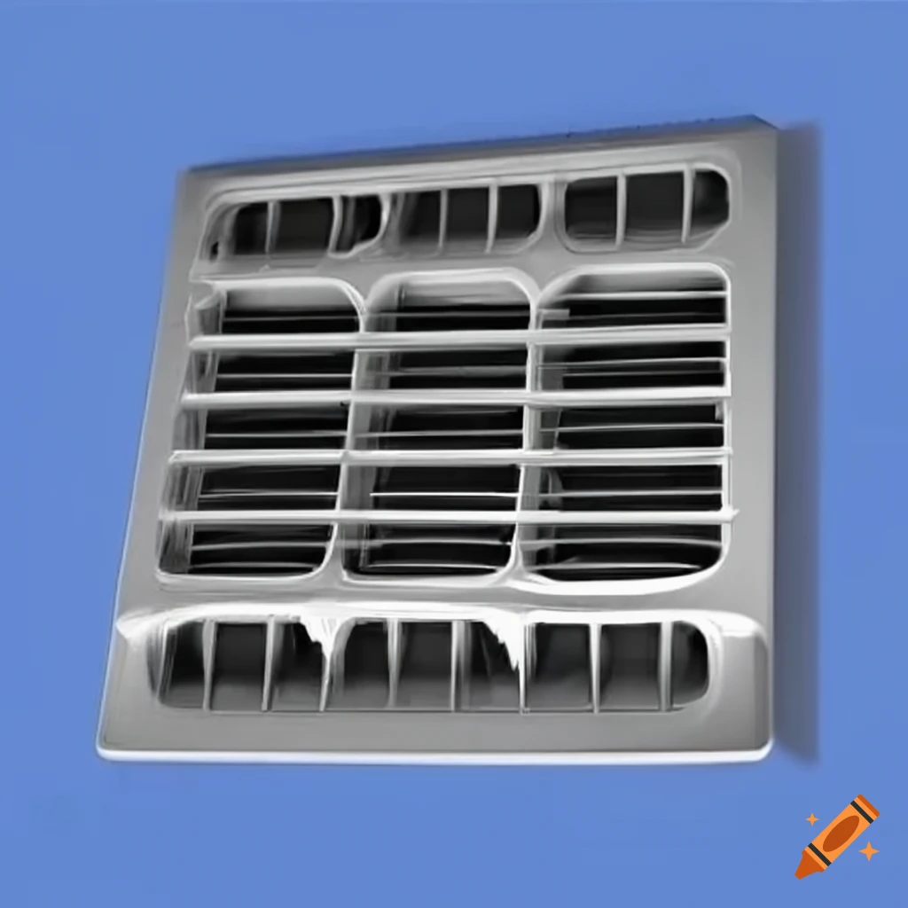 Futuristic air vents for 3d modeling trimsheets on Craiyon
