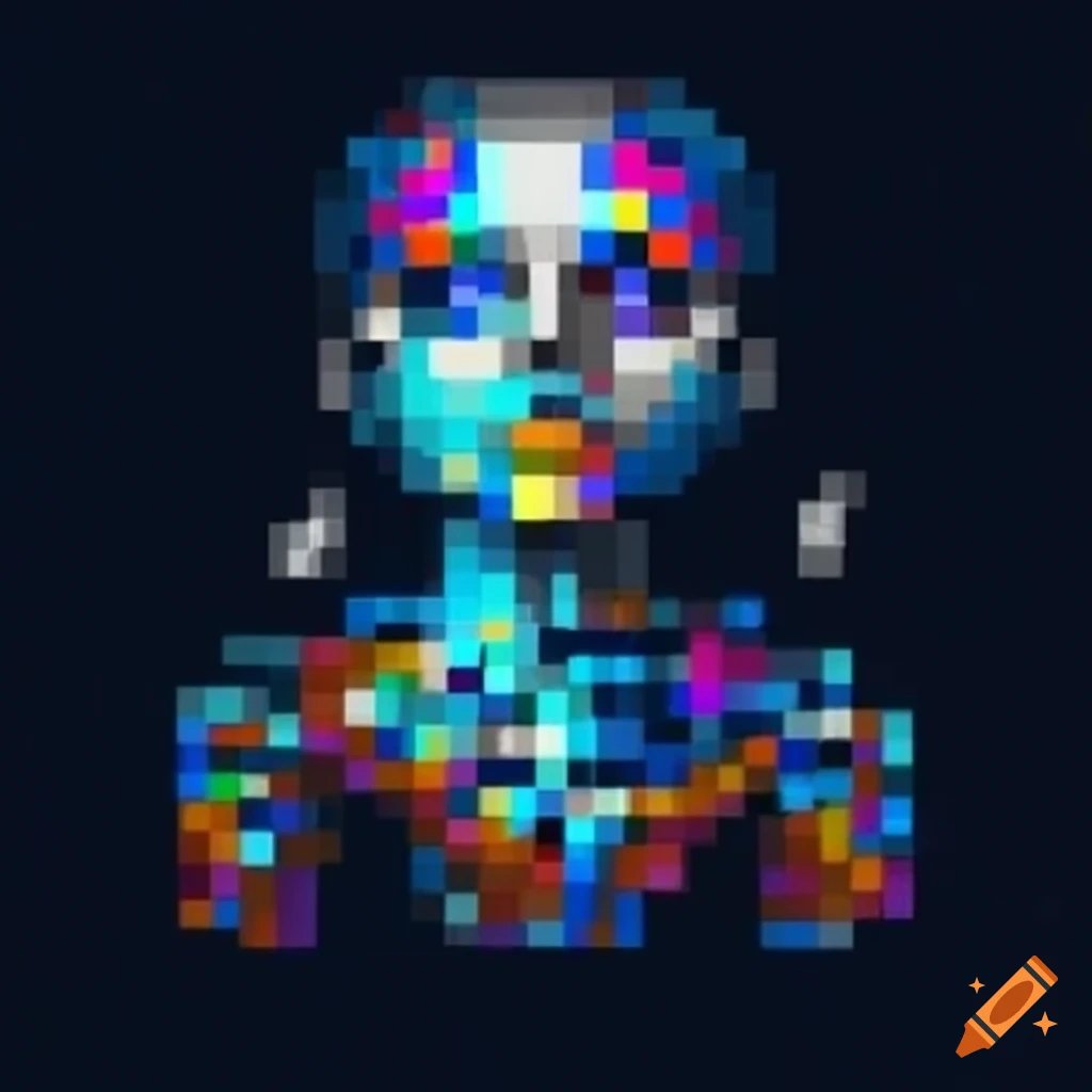 Pixelated artwork with a unique style on Craiyon