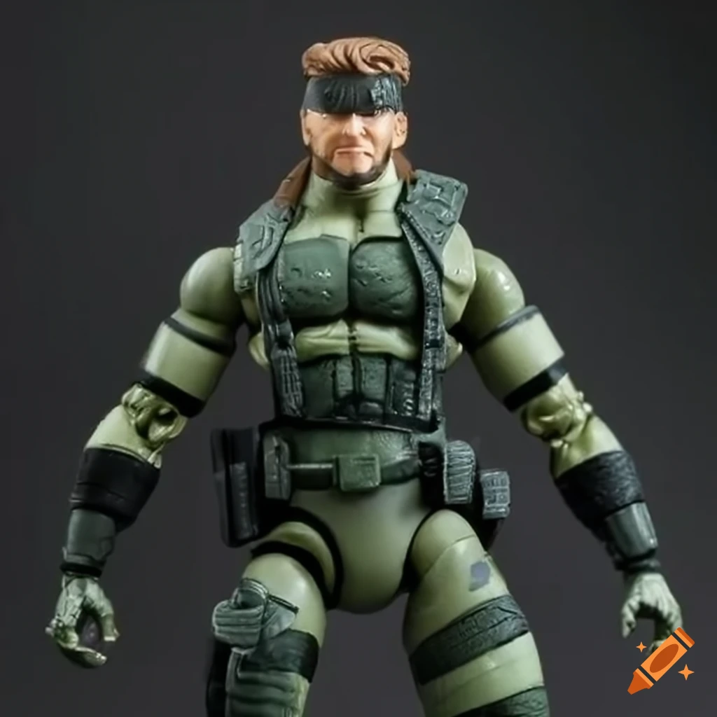 Gi joe action figure of solid snake on Craiyon