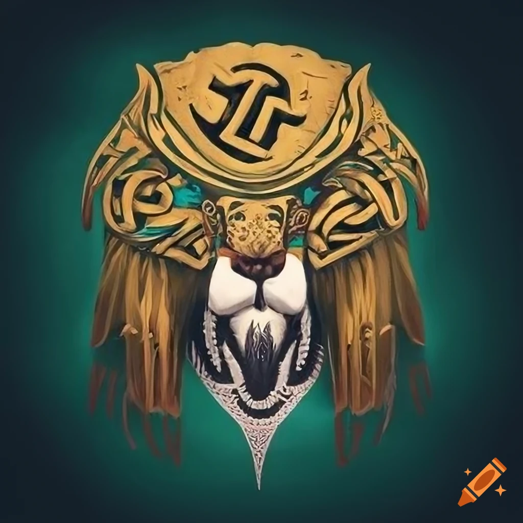 Illustration of native american spirit animals with oceanic and salish ...