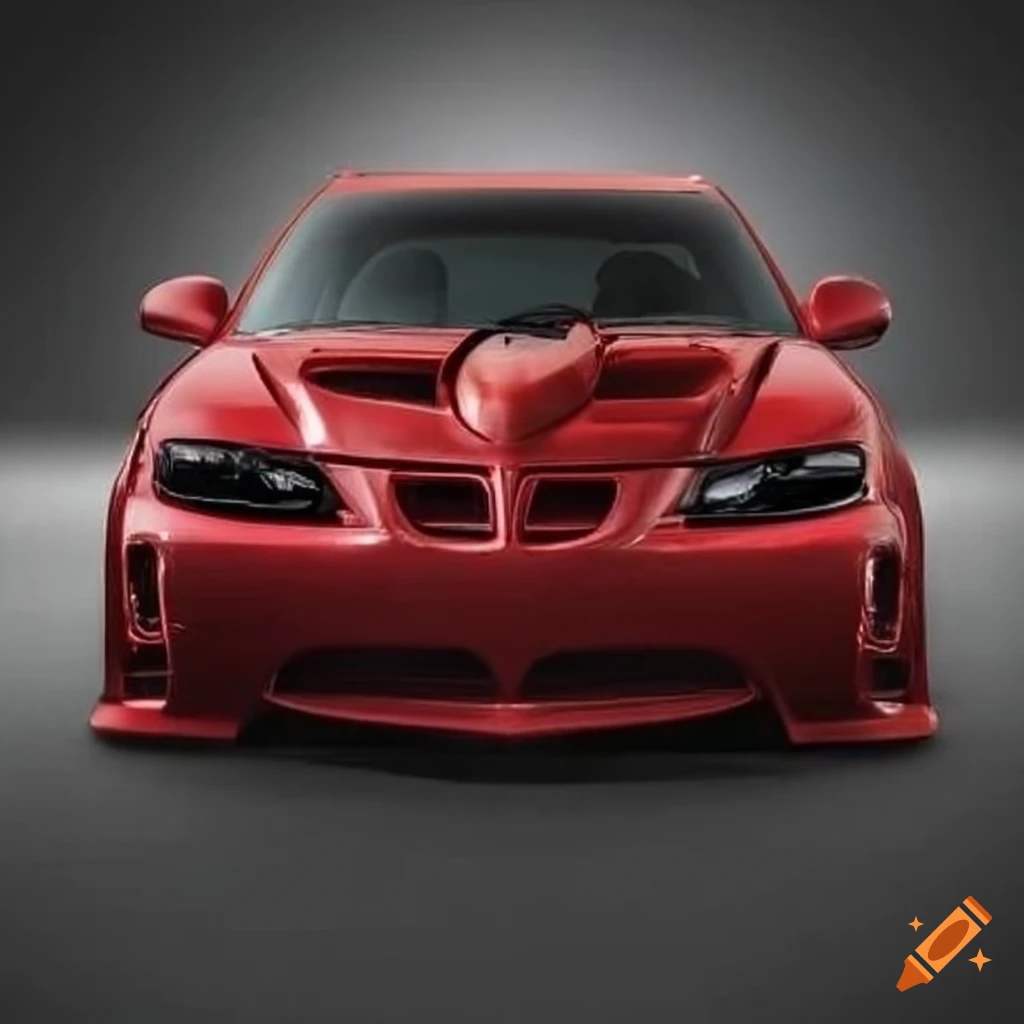 Pontiac grand prix with cowl hood and wide body kit on Craiyon