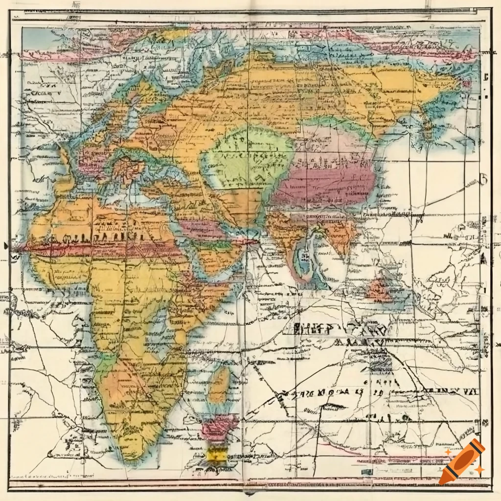 Map depicting the extent of the british empire in 1919 on Craiyon