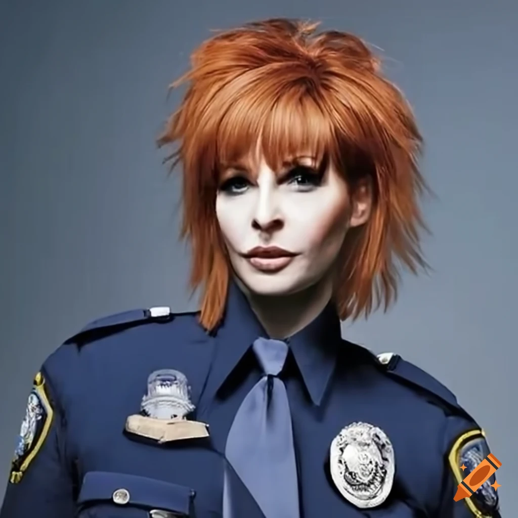 Confident police officer in lapd uniform with tie on Craiyon