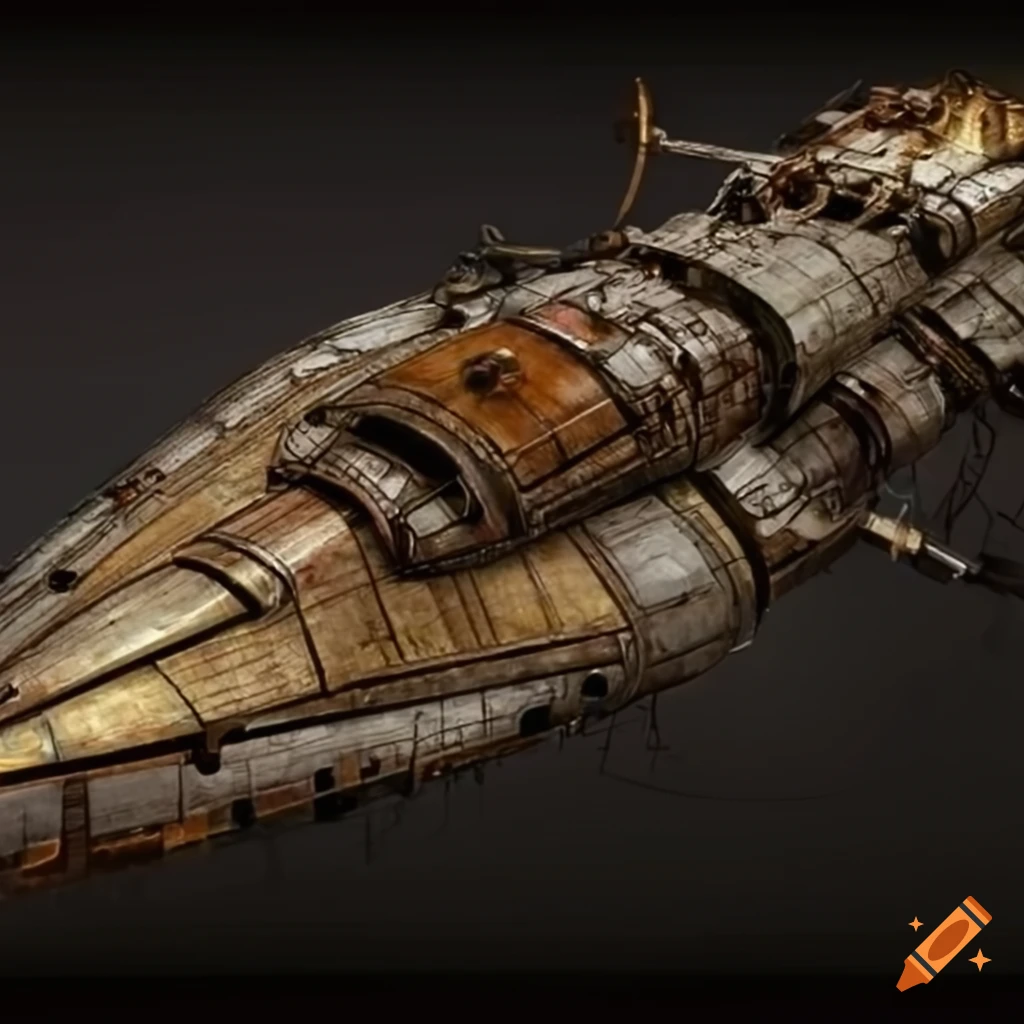 Steampunk spaceship on Craiyon