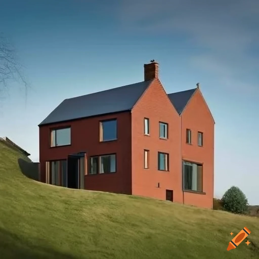 Modern house inspired by red brick farmhouse in north nottinghamshire ...