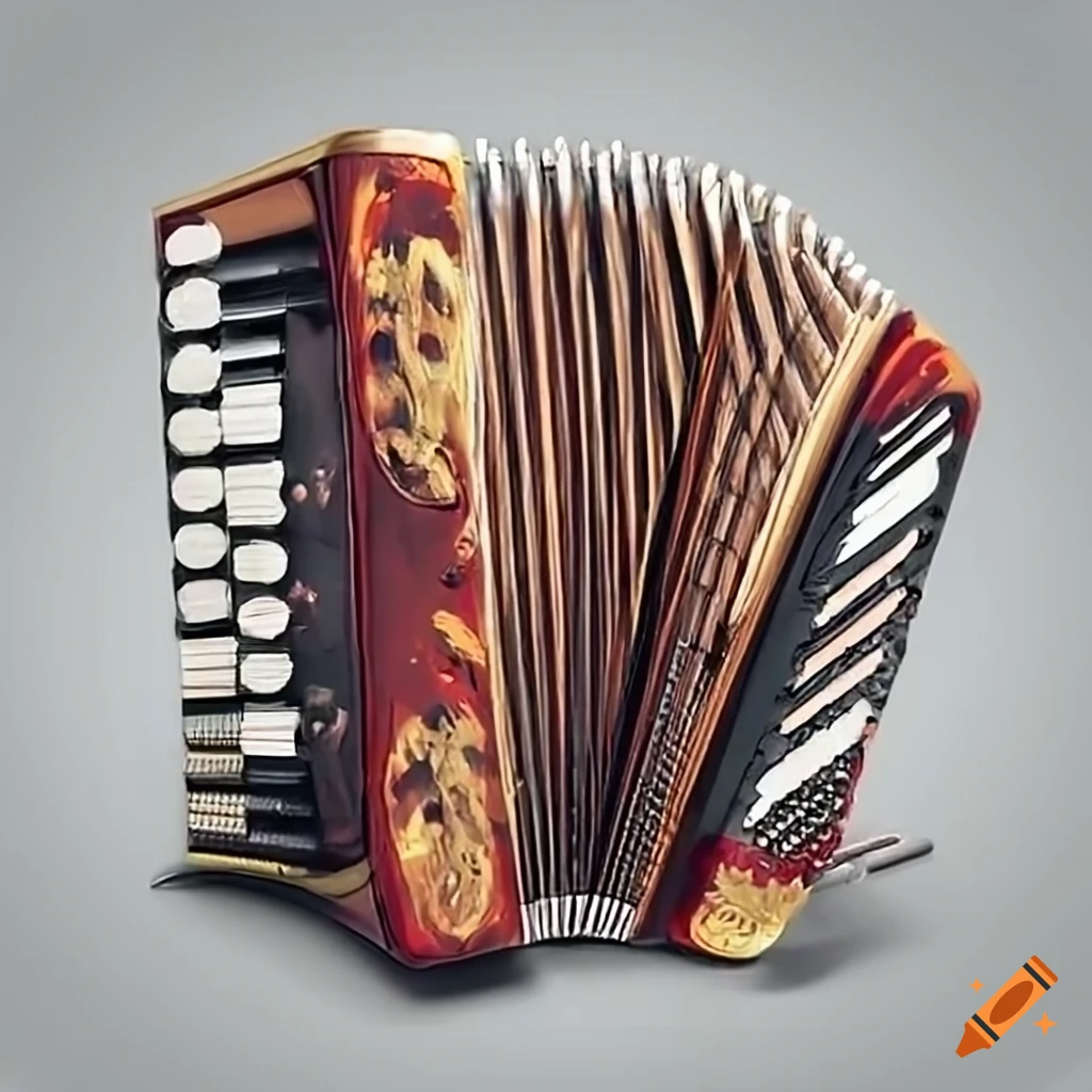 Accordion instrument on Craiyon