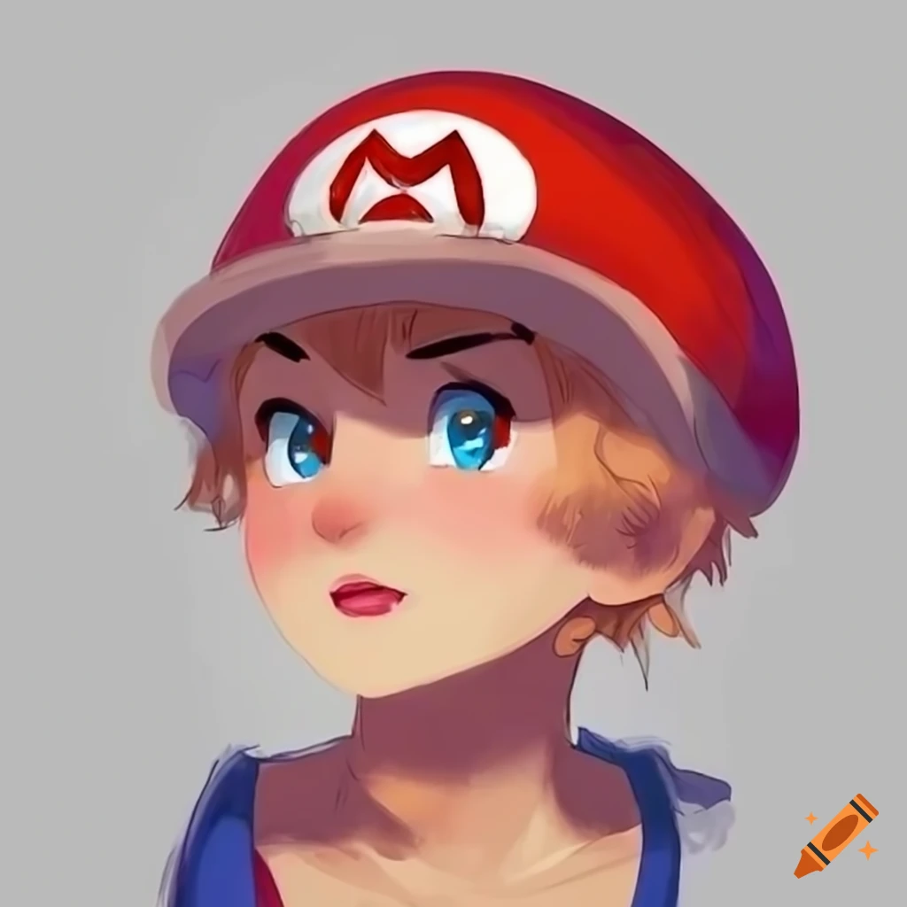 Pixar-style mario character on Craiyon