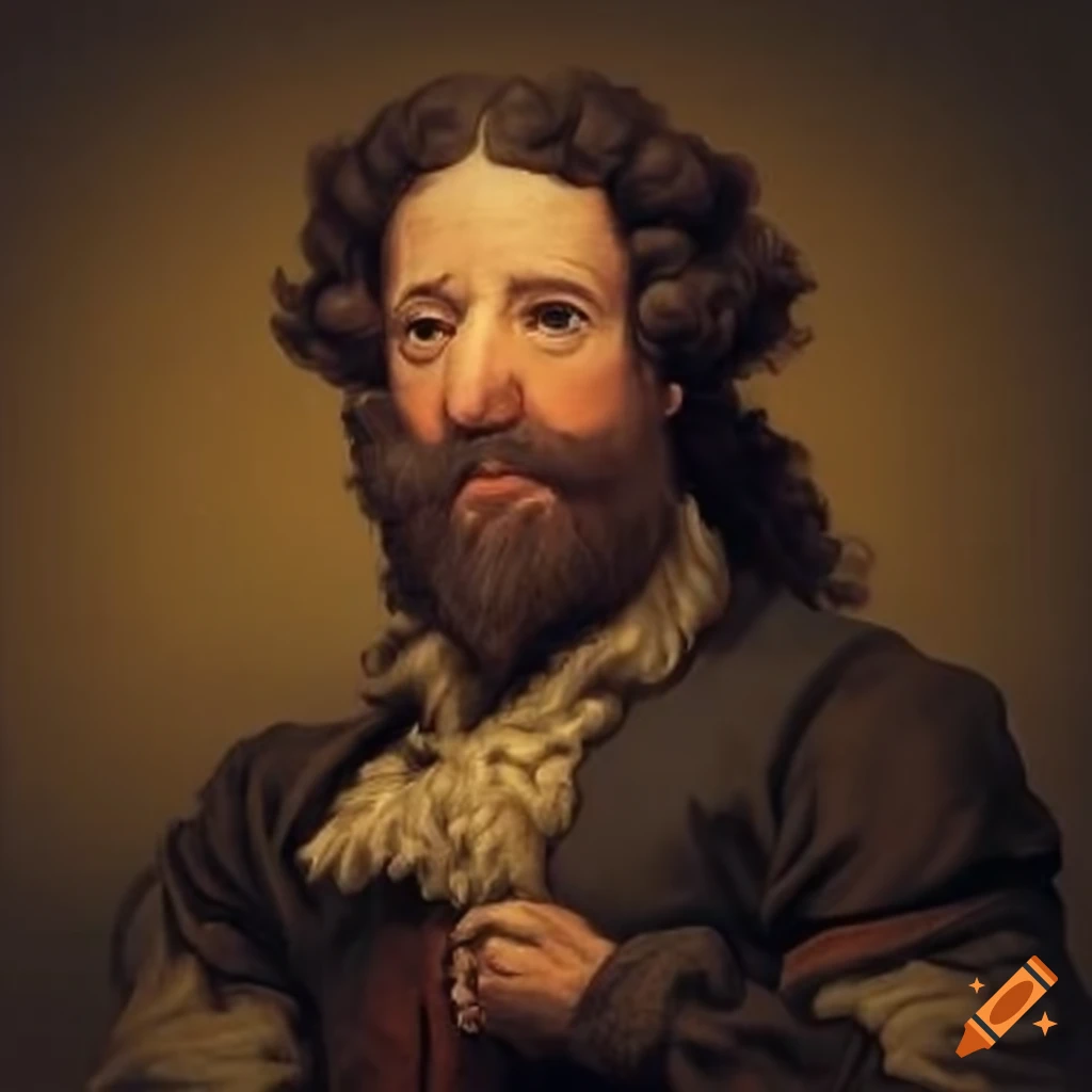 Tall male townsman in 17th century attire on Craiyon