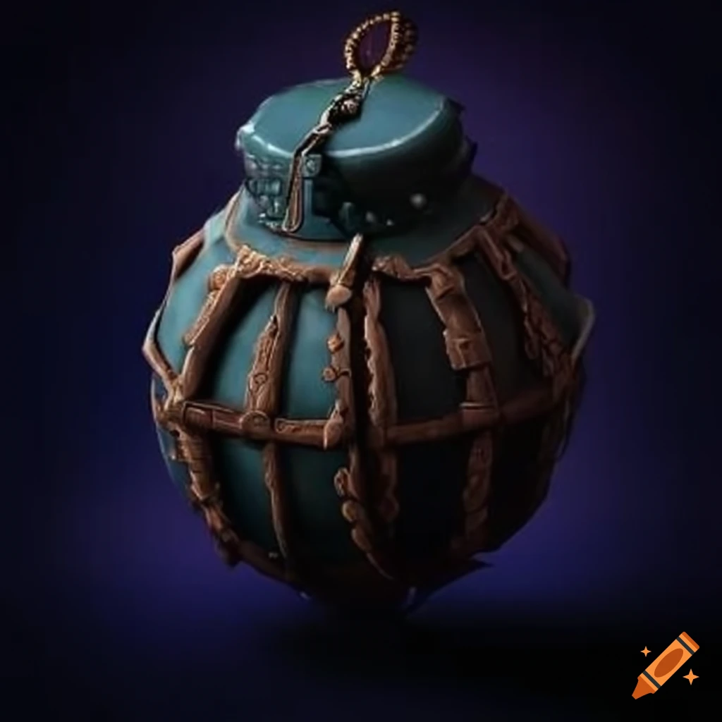 Fantasy bomb illustration on Craiyon