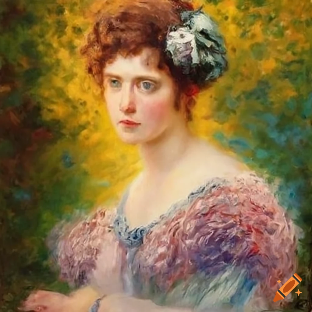 Monet style impressionism of jane bennet and mr darcy on Craiyon