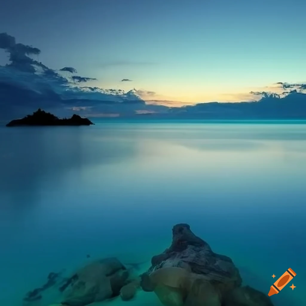 Sea view in nature on Craiyon