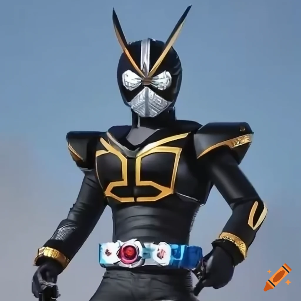 Kamen rider black performing a flying kick with incredible acrobatics ...