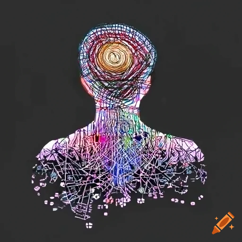 Visual representation of a neural network architecture for classification and regression on Craiyon