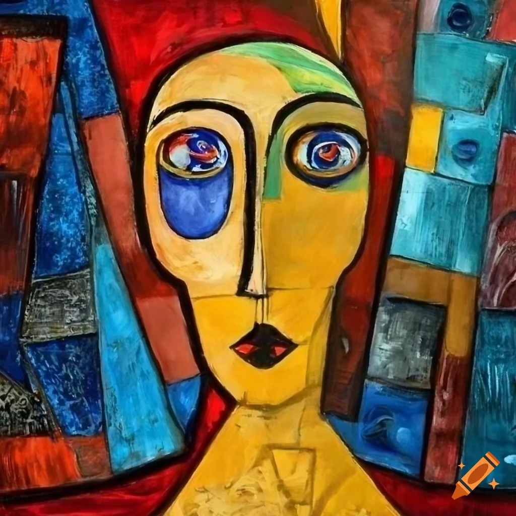 Large textured detailed cubist expressionist surrealist impressionist ...