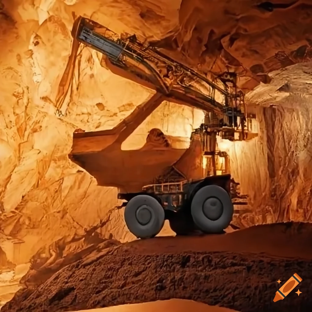 Sustainable mining practices on Craiyon