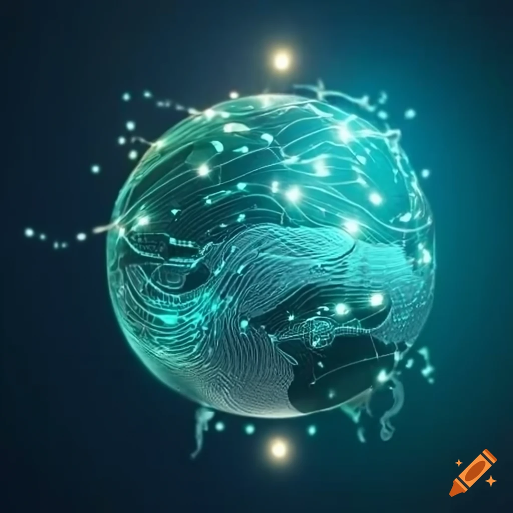 Digital lines shaping saudi arabia's future on Craiyon