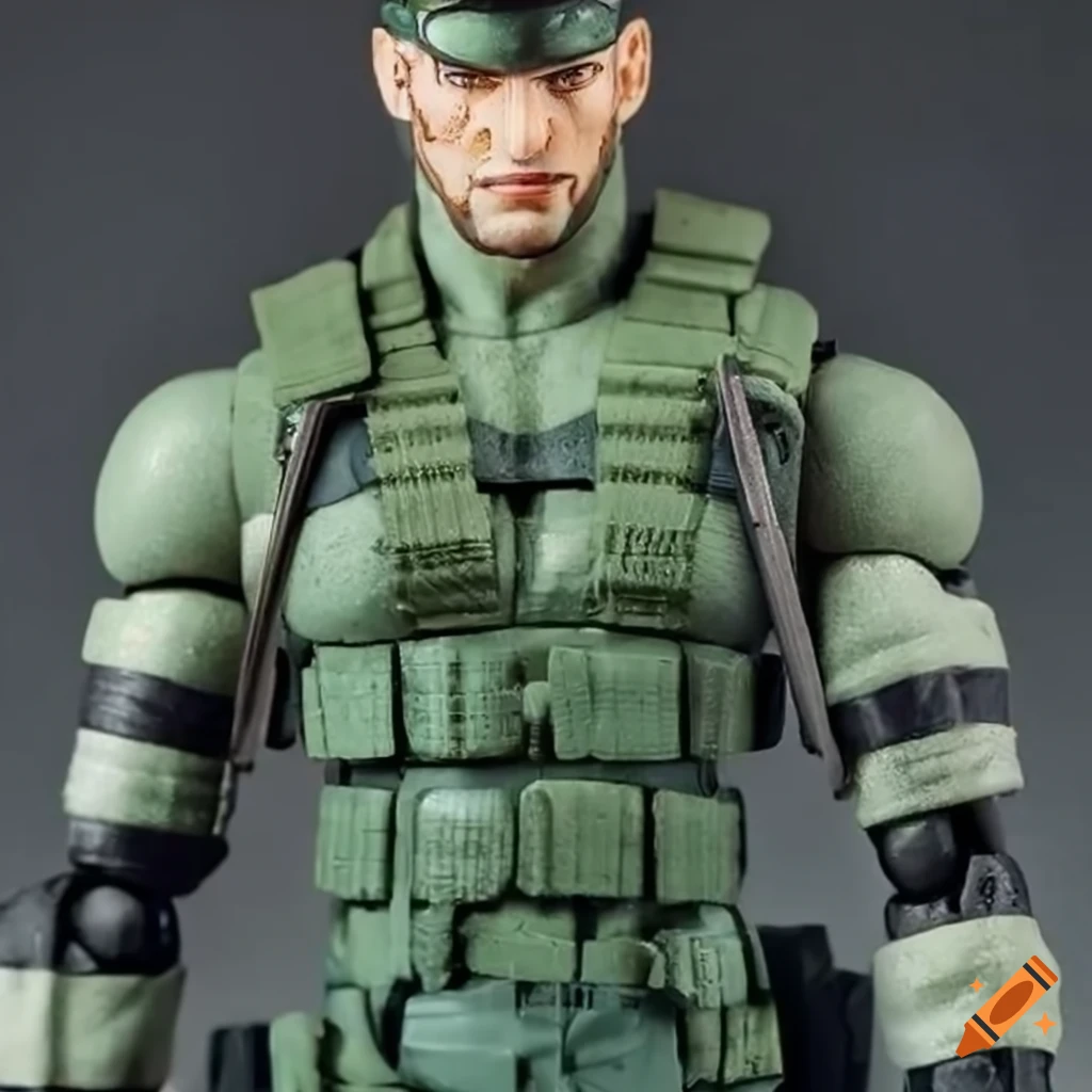 GI Joe action figure of Solid Snake on Craiyon