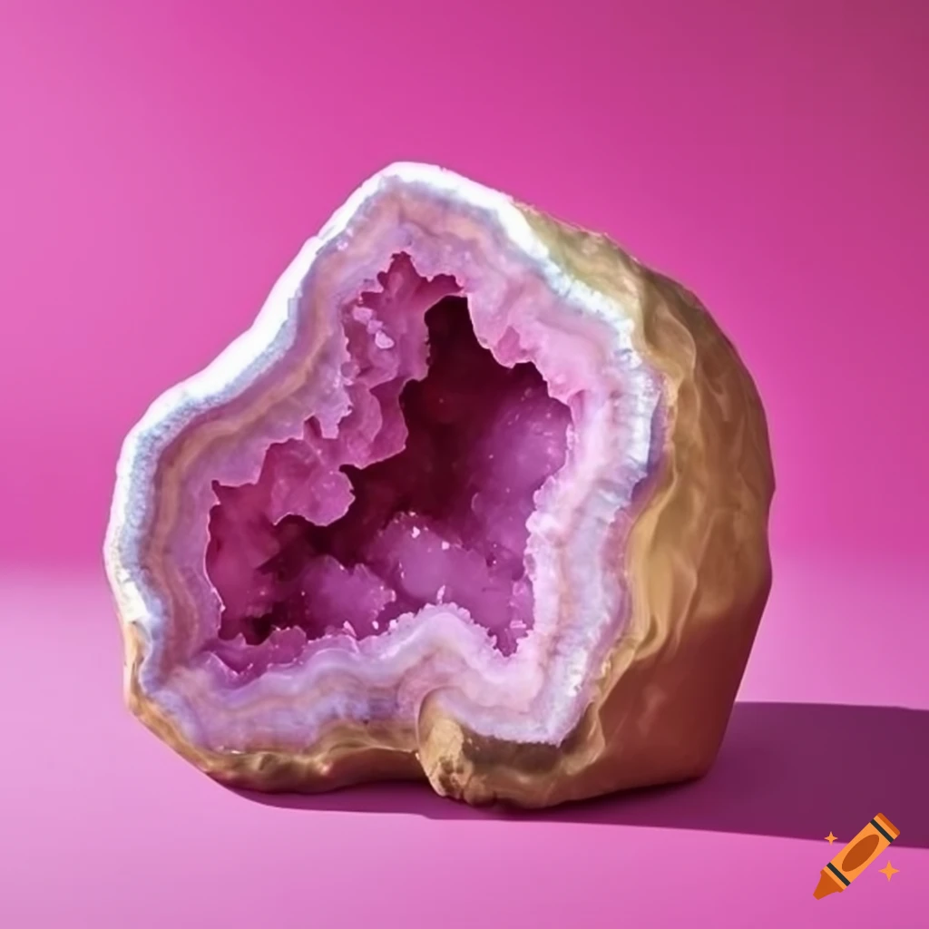 Pink geode on Craiyon