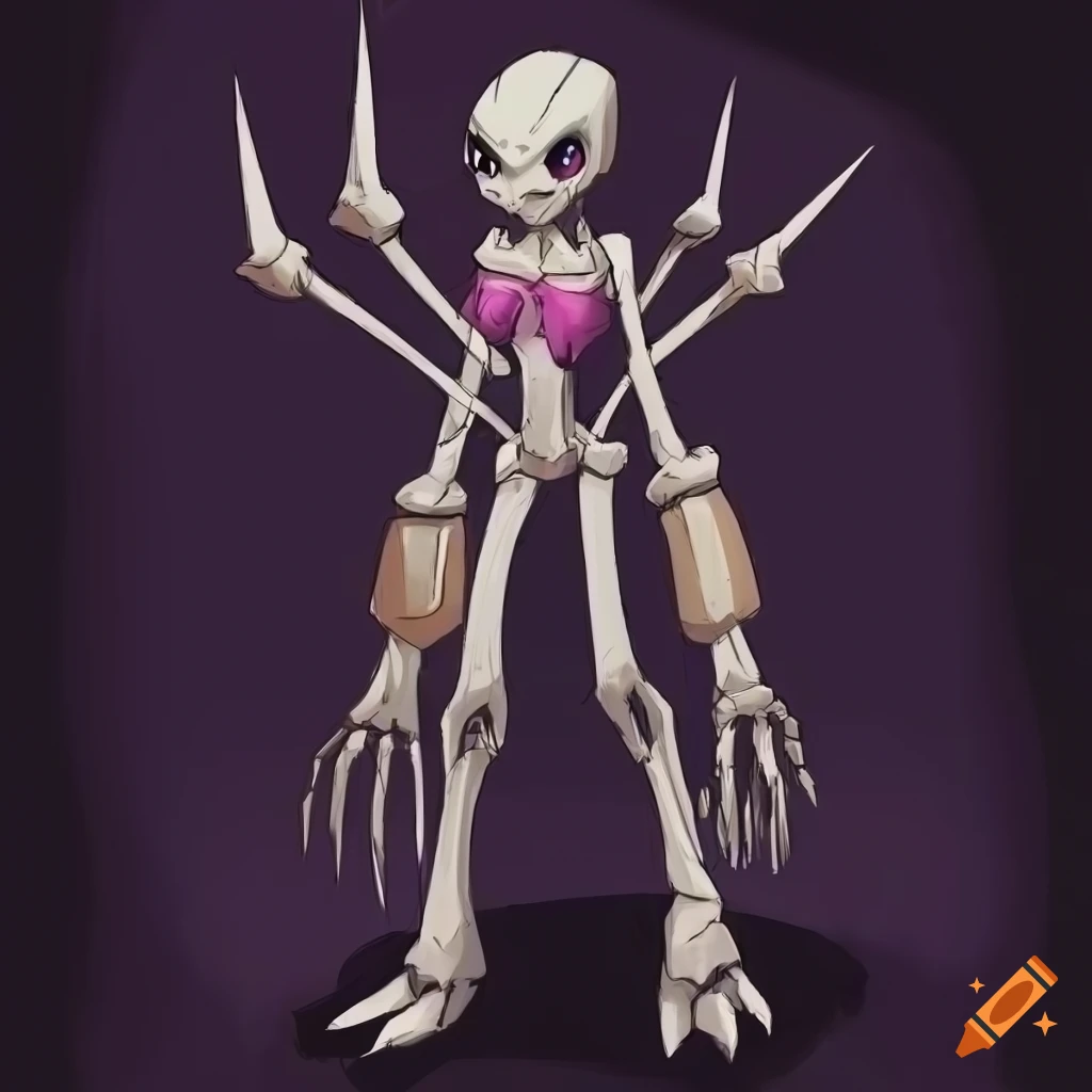 Humanoid character with exposed wires and claw gauntlet in Digimon ...