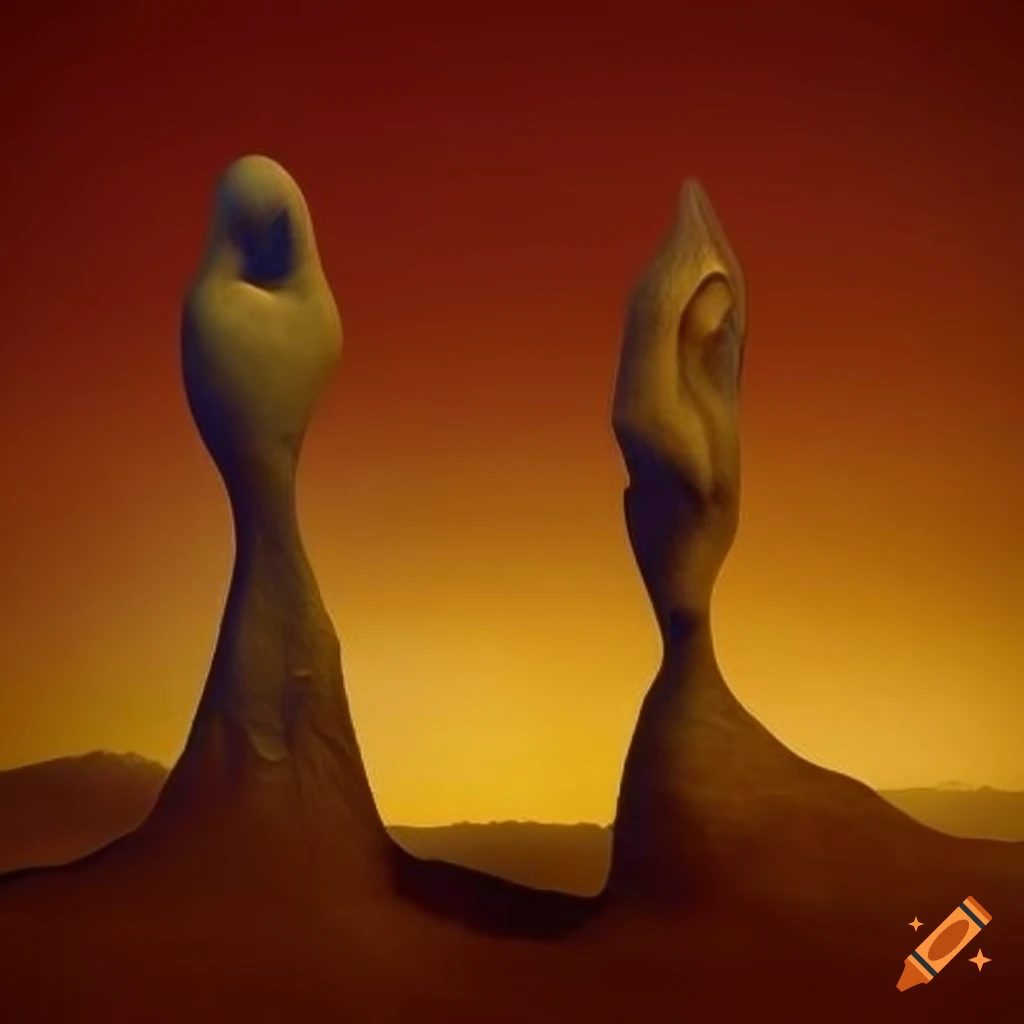 Landscape composed of human shapes resembling bodyscape photography in ...