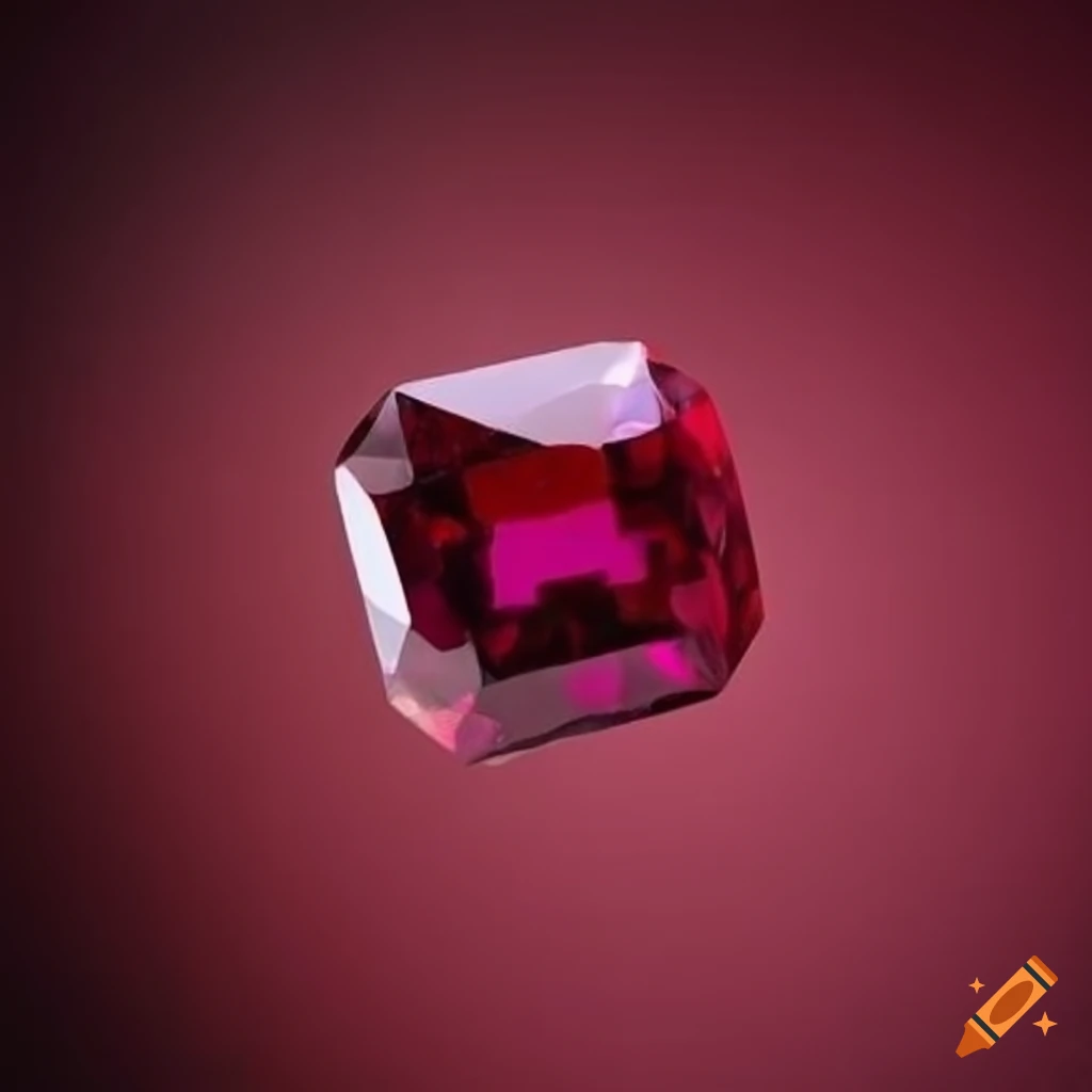 Ruby gemstone on Craiyon