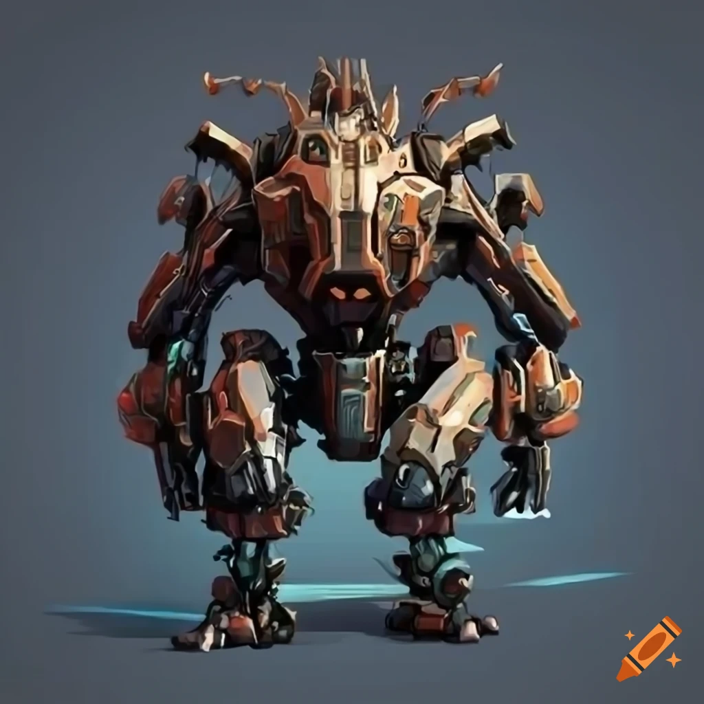 Polymorphism hybrid mech on Craiyon