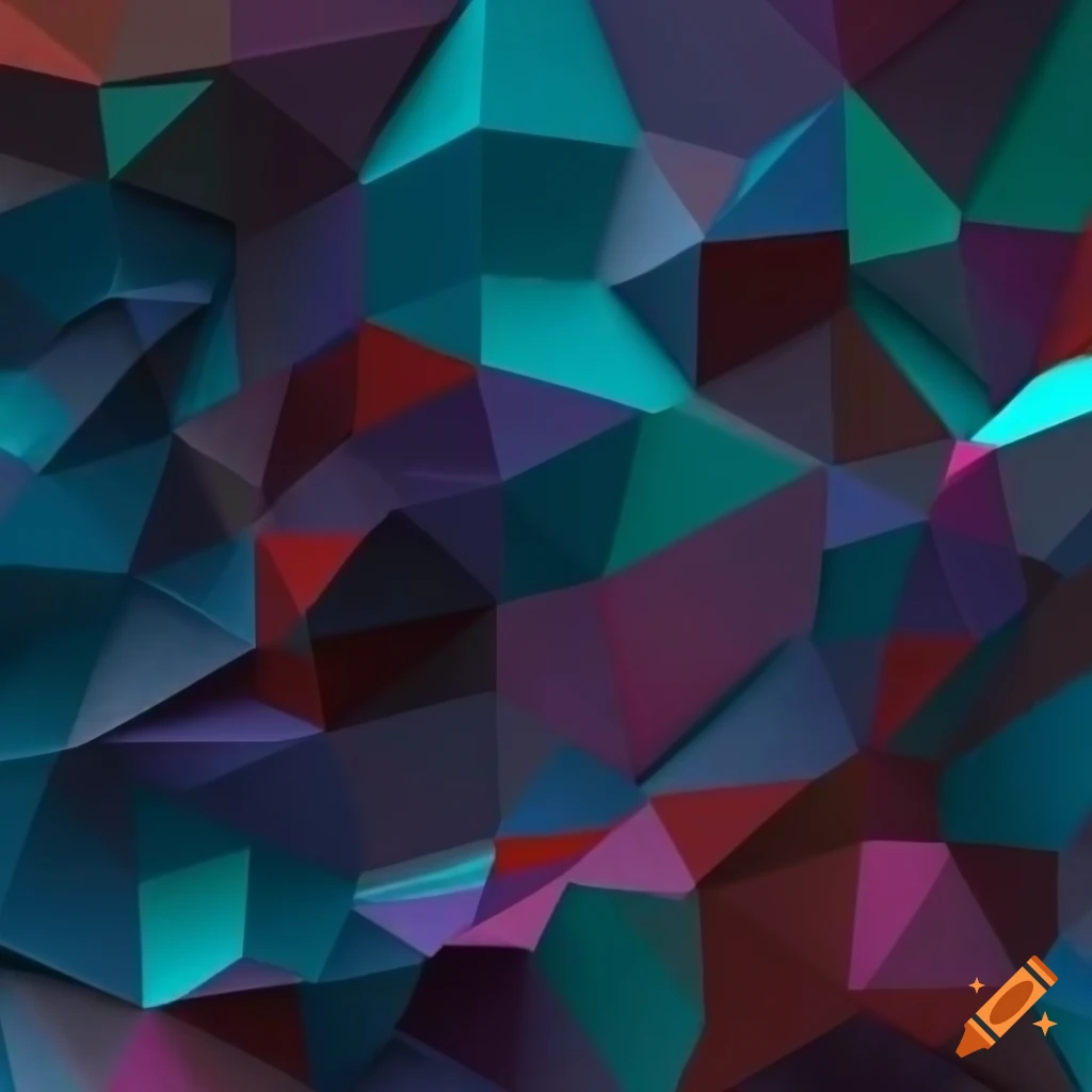 Scattered random polygons texture on Craiyon