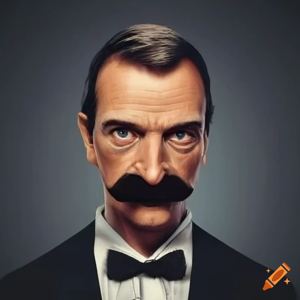 German man with a rectangular mustache on Craiyon